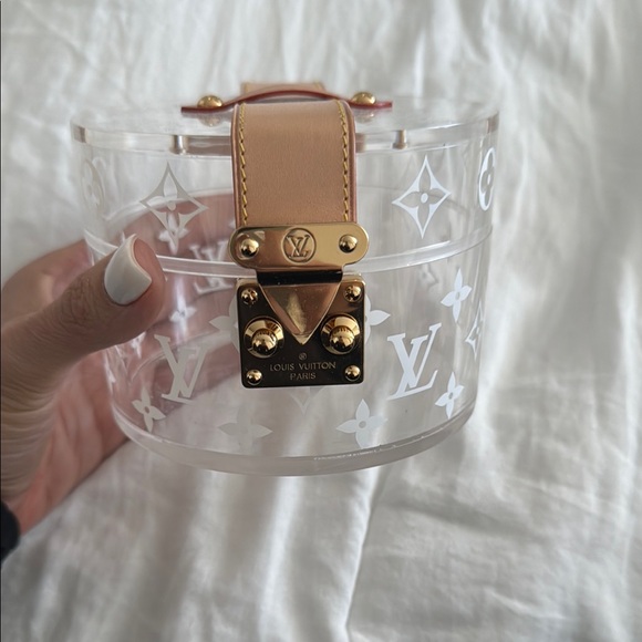 Louis Vuitton | Bags | Louis Vuitton Transparent Monogram Case With Tan ...